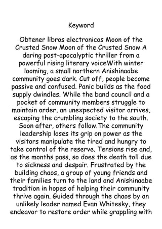 [ CHYTATY ONLAYN] Moon of the Crusted Snow | PDF