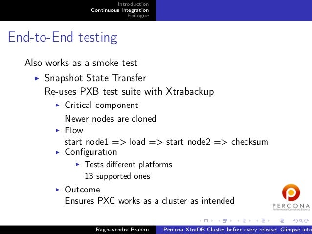 Percona XtraDB Cluster before every release: Glimpse into CI testing