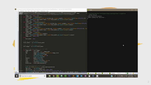 Keras CNN Pre-trained Deep Learning models for Flower Recognition | PPTX