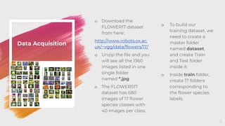 Keras CNN Pre-trained Deep Learning models for Flower Recognition | PPTX