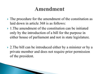 SIT COE Constitution of INDIA CIVIL ELE MECH | PPT