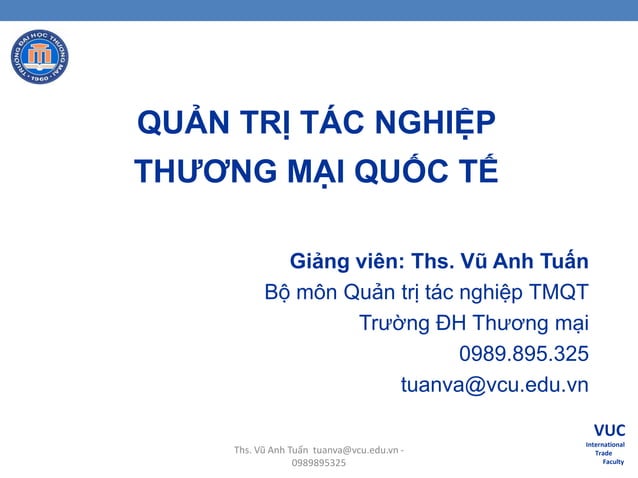 Slide chương 1 cac phuong thuc giao dich trong tmqt | PDF