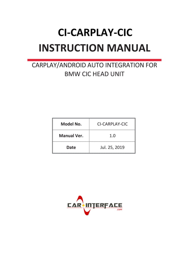 Ci carplay-cic | PDF