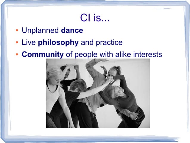 Contact Improvisation keys | PPT
