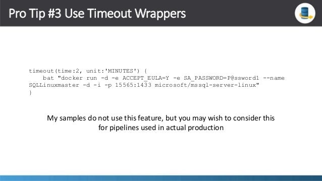 Continuous Integration With Jenkins Docker SQL Server