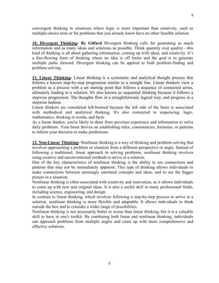 Creativity and Innovations -FY - II sem. | PDF