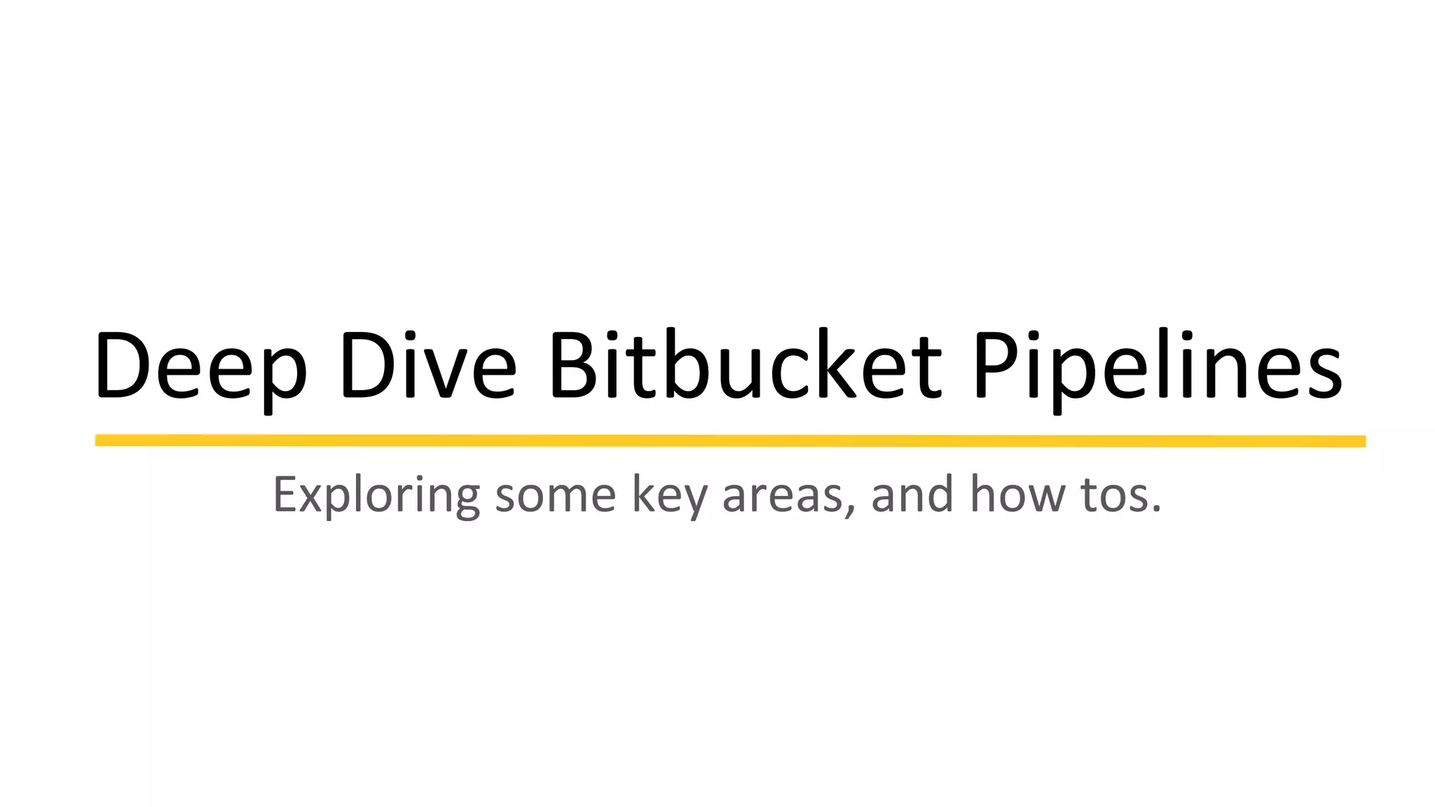 Salesforce CI (Continuous Integration) - SFDX + Bitbucket Pipelines | PPTX