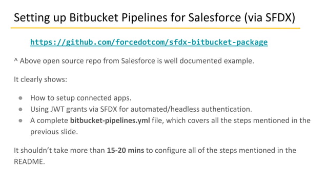 Salesforce CI (Continuous Integration) - SFDX + Bitbucket Pipelines | PPTX | Computer Software ...