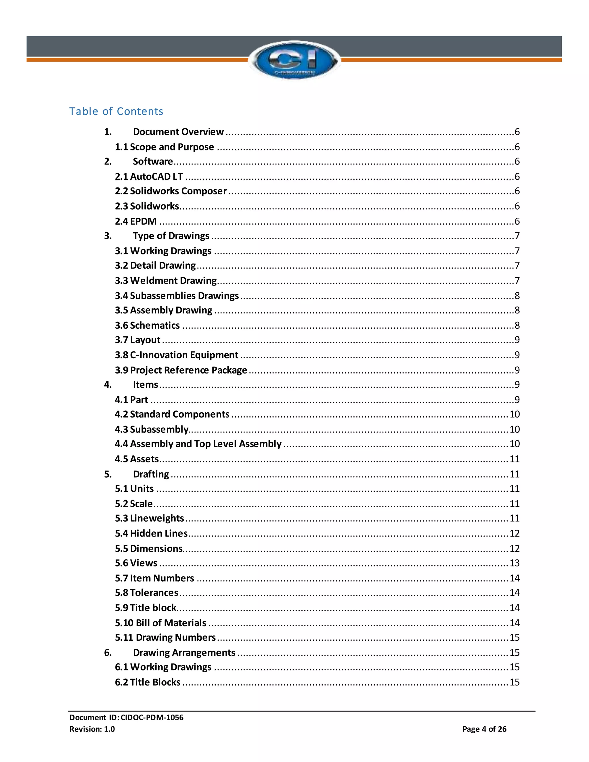 Standards for Working Drawings | DOCX