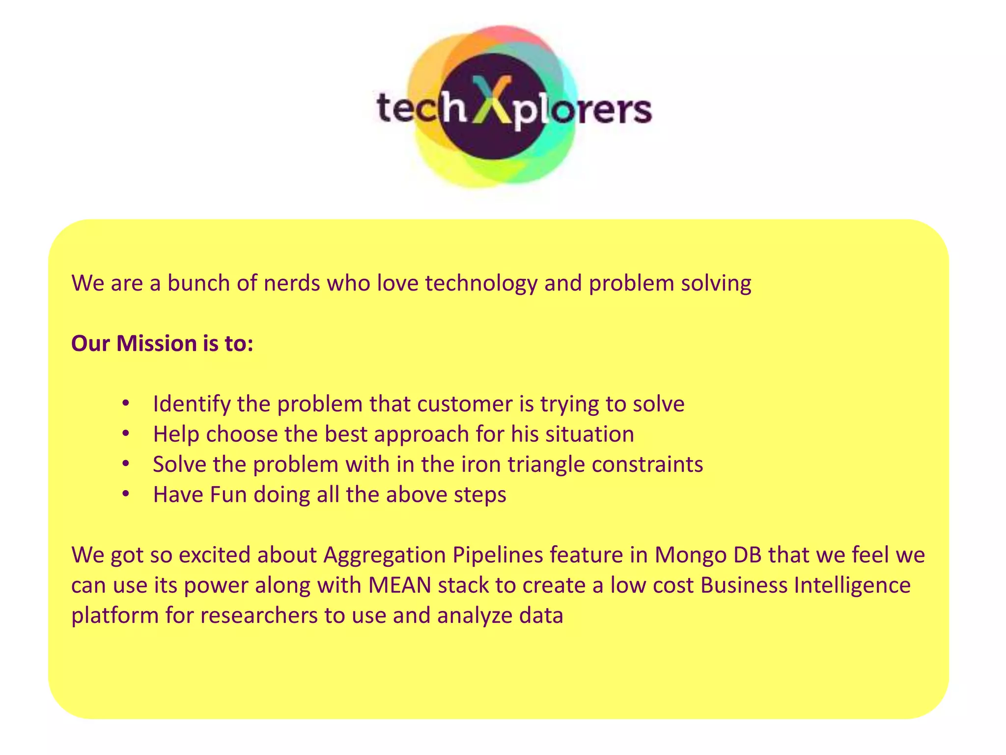 Low Cost Business Intelligence Platform for MongoDB instances using ...