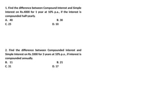 Compound interset is a topic of carrer sk | PPTX