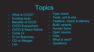 CI/CD for React Native | PPT | Free Download