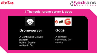 Ci/CD platform with drone and gogs | PPT