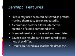 Pet Pen Testing Tools: Zenmap & Nmap | PPTX