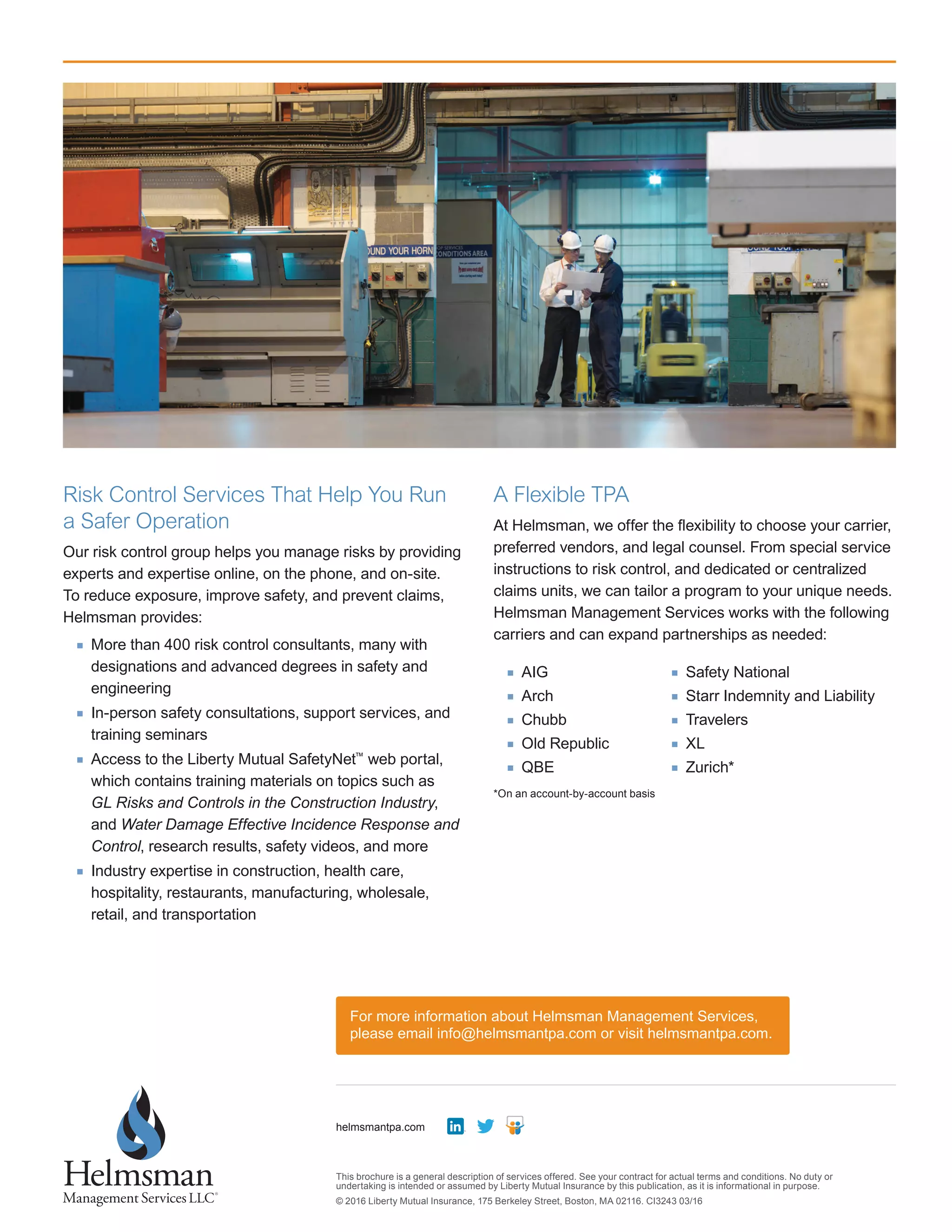 Helmsman Management Services | PDF | Healthcare Industry | Industries