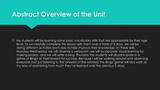 Ci 350 6th grade vocabulary skills final project | PPTX