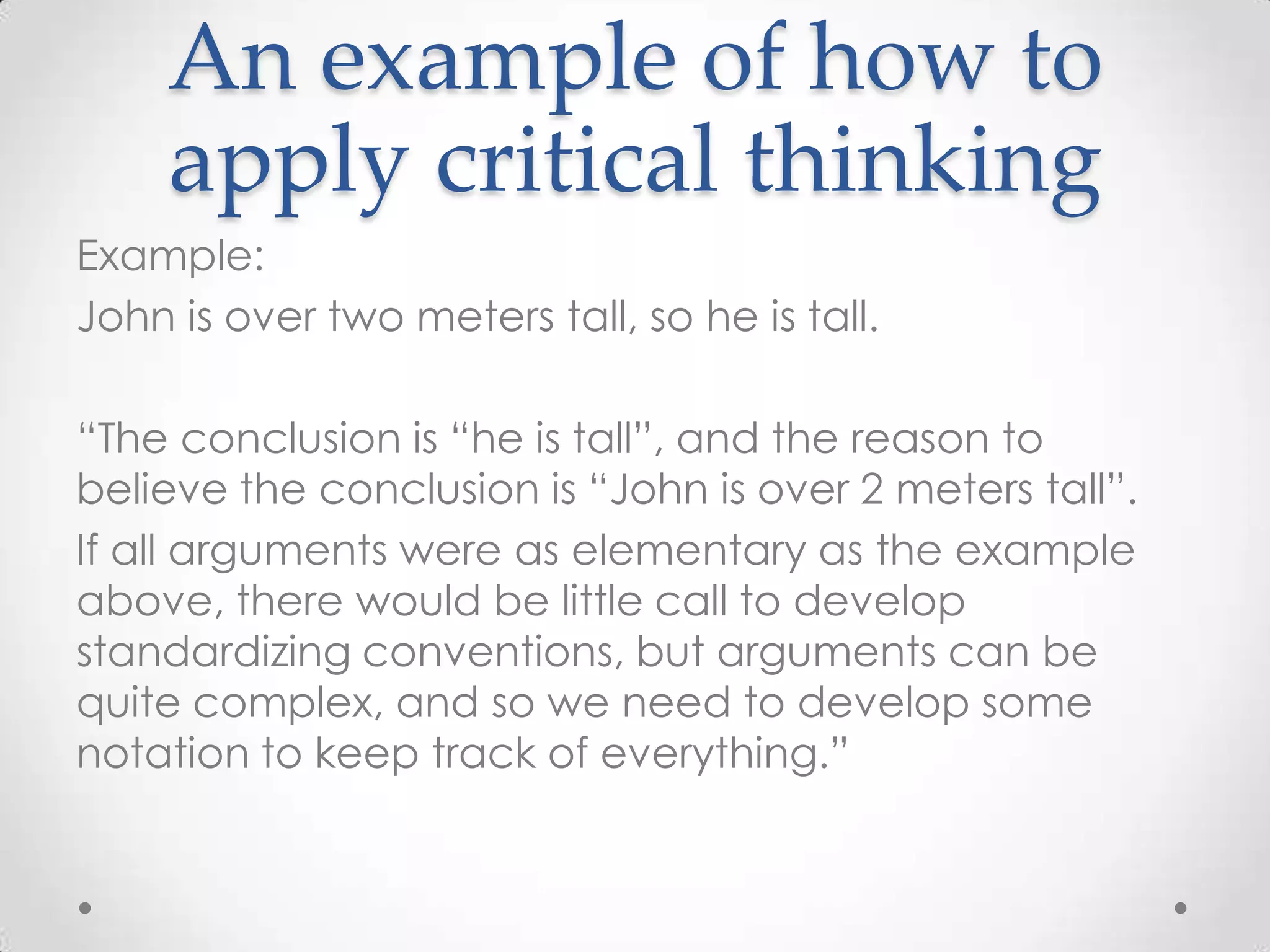 Ci 350 critical thinking presentation | PPTX