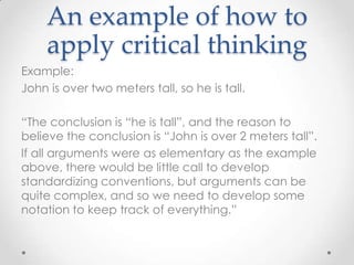 Ci 350 critical thinking presentation | PPT