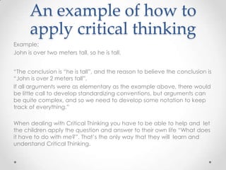 Ci 350 critical thinking presentation revised | PPT