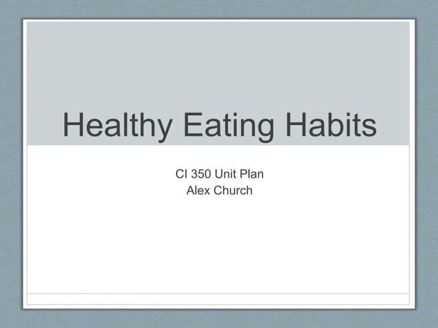 CI 350 - Powerpoint Unit Plan Assignment | PPT
