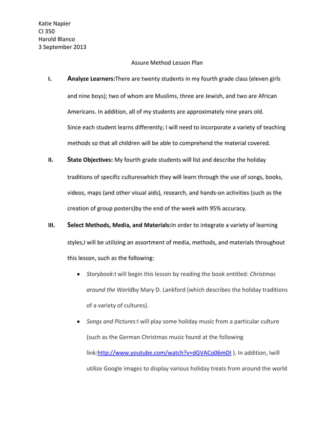 Ci 350 assure method assignment 2 | PDF