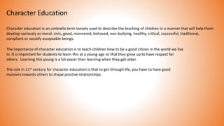Ci 350 character education | PPT