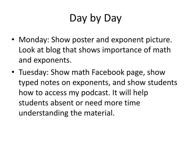 Ci 350 exponent unit plan | PPT