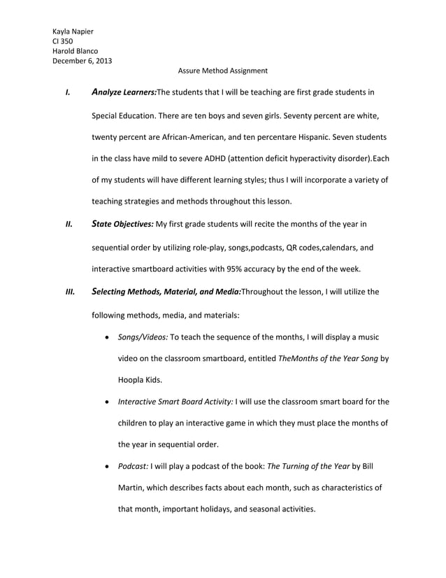 Ci 350 new assure assignment | DOCX