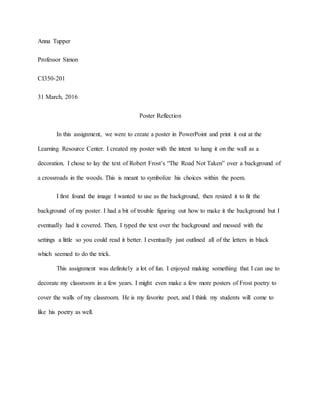 Ci350 poster reflection | DOCX