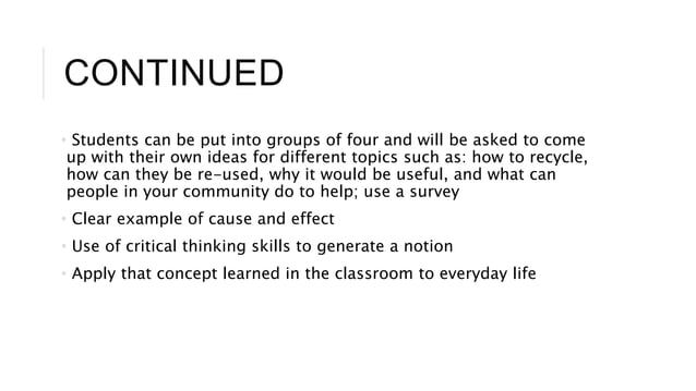 Ci 350 project based learning | PPT