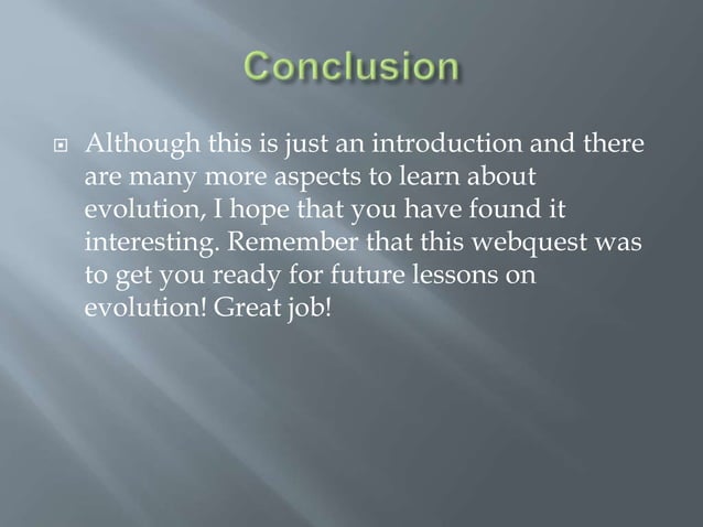 CI 350 The Theory of Evolution Webquest | PPTX | Biological Sciences | Science