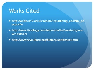West Virginia History Unit Plan | PPTX