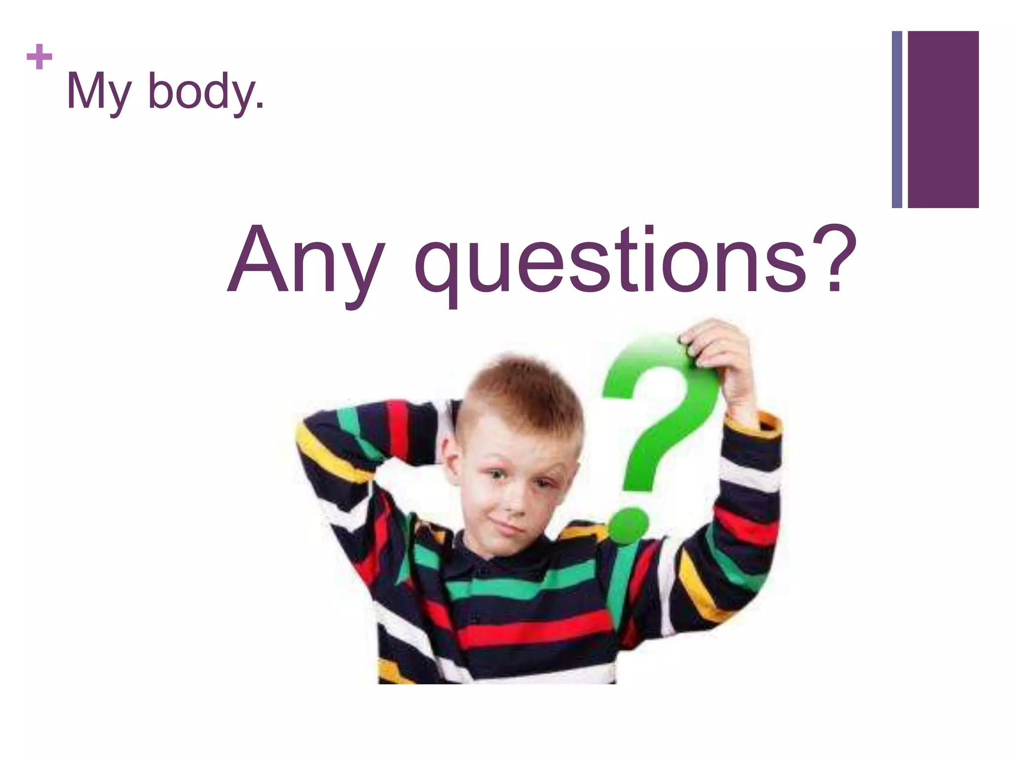 My body student presentation with body parts highlighted | PPTX