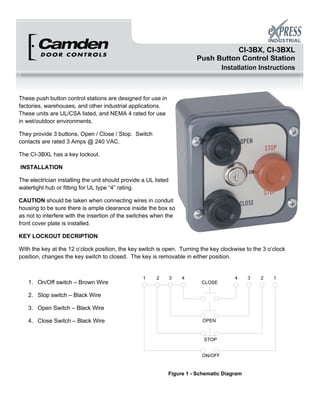 Camden CI3BXL Instruction Manual | PDF