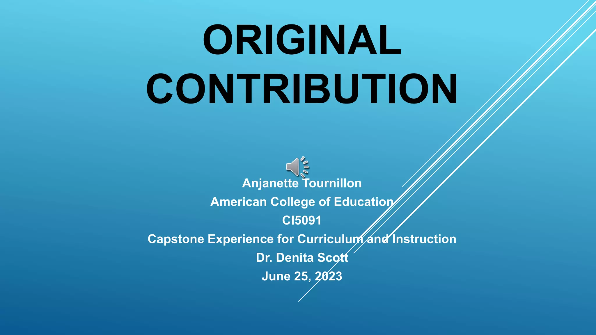 Original Contribution | PPTX