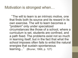 Dr. Dillon's Motivation presentation 2019 | PPT