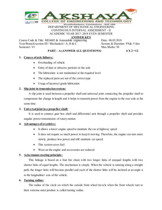 Cia 2- ae - answer key | PDF