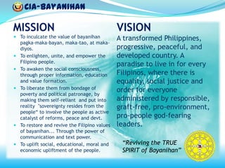 Cia bayanihan ppt | PPT