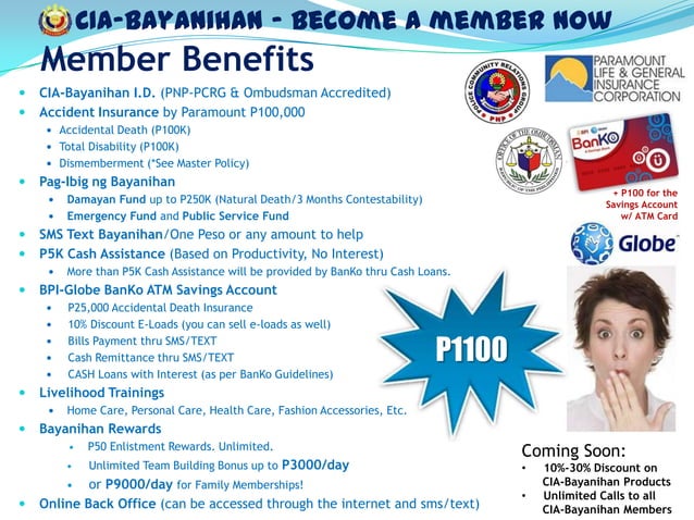 Cia bayanihan ppt | PPT