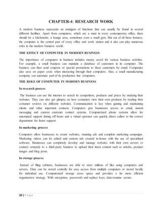 The role of computer in modern business | PDF