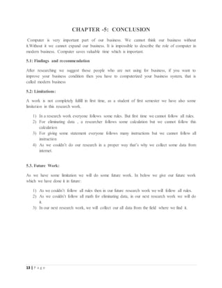 The role of computer in modern business | PDF