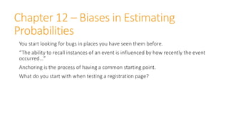 CIA Intelligence Analysis for Testers | PPTX