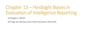 CIA Intelligence Analysis for Testers | PPTX