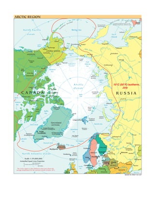 Cia World Factbook Reference Map Arctic | PPT