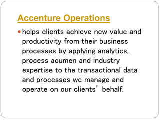 Accenture organisational structure | PPTX | Management Consulting ...
