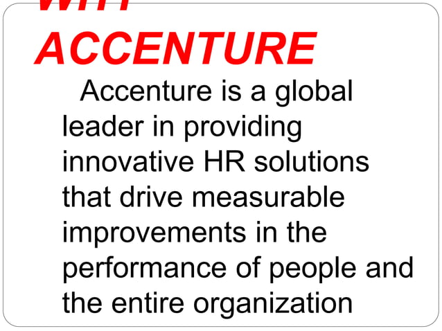 Accenture organisational structure | PPTX | Management Consulting ...
