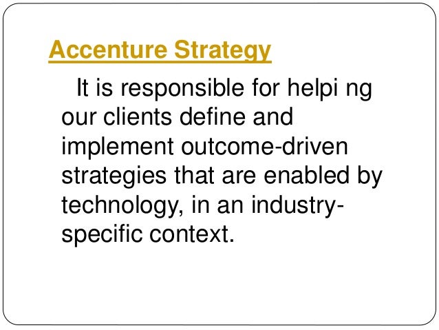 Accenture organisational structure