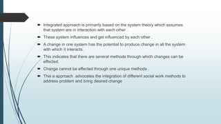 approaches of social work pratice | PPTX