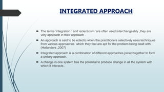 approaches of social work pratice | PPTX