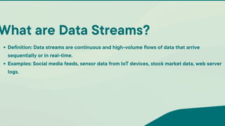 Data Streaming and Stream management system | PDF